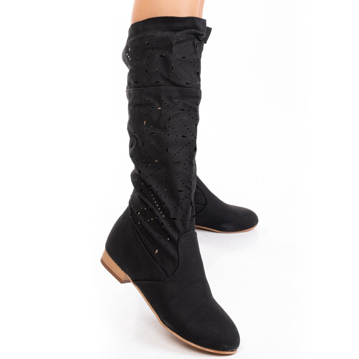 Cizme de vara perforate Calisa bleu – La-Papuc.ro